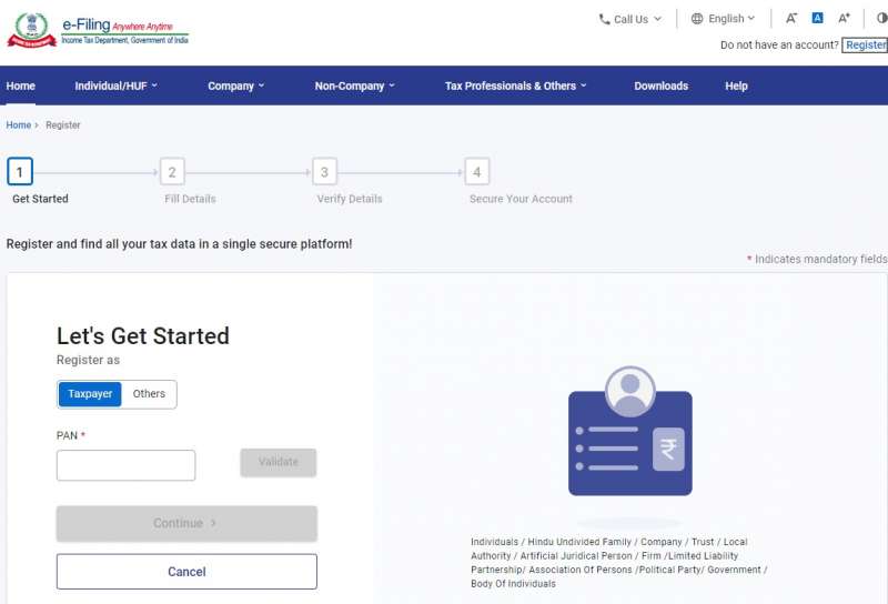 Steps To File ITR-4 Sugam Form - LegalWiz.in