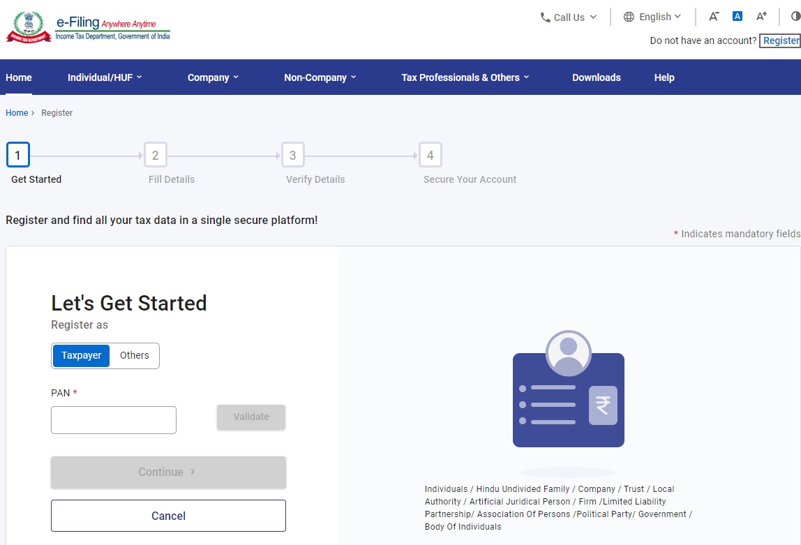 Steps To File ITR-4 Sugam Form - LegalWiz.in Steps To File ITR-4 Sugam Form - LegalWiz.in