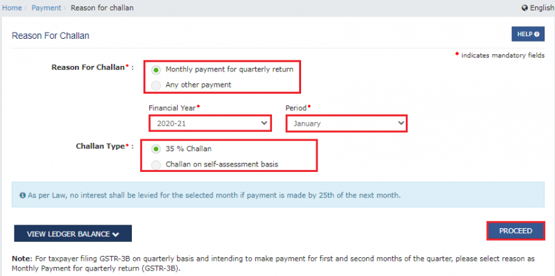 How to generate GST challan Online - LegalWiz.in