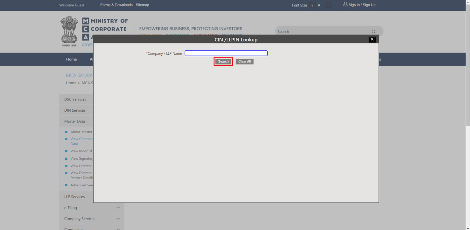 Check Company Details Online: Search MCA Master Data Guide