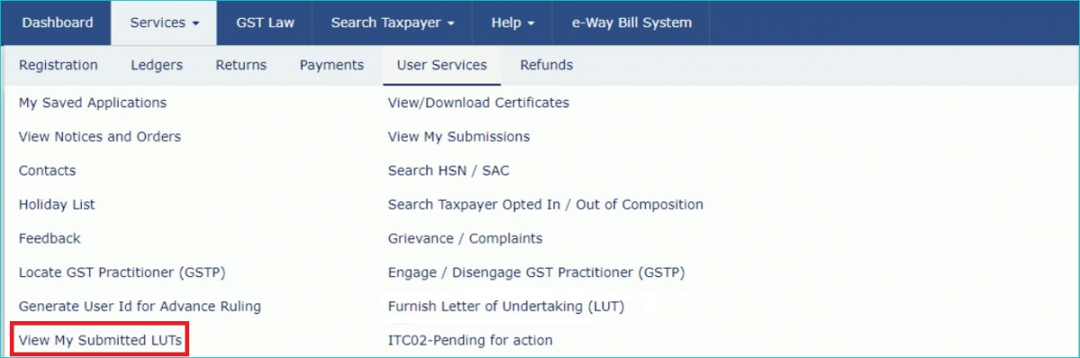 How to download LUT Certificate in GST? - LegalWiz.in