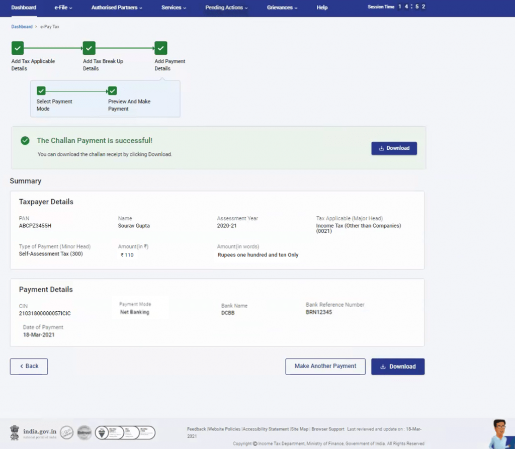 How to Pay Income Tax Online - LegalWiz.in