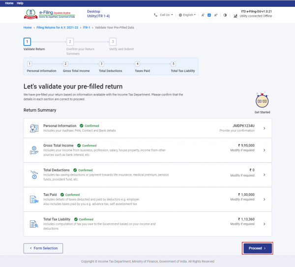 How to download JSON utility for ITR - LegalWiz.in