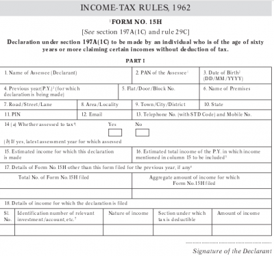 How to e-file forms 15G and 15H on the Income tax Portal - LegalWiz.in