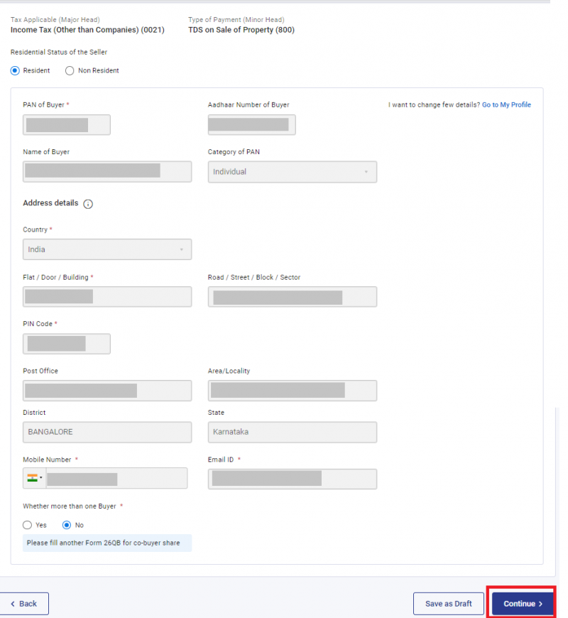 How to File Form 26QB Online? - LegalWiz.in