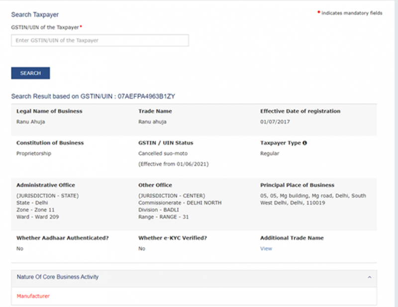 How to Verify GST Number Online | LegalWiz.in Blog