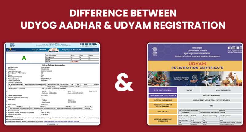 Difference between Udyog Aadhar and Udyam Registration - LegalWiz.in