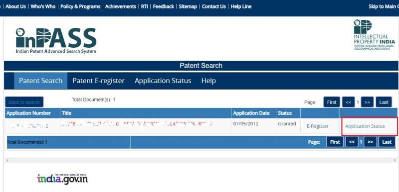How To Check Patent Application Status Online? - LegalWiz.in
